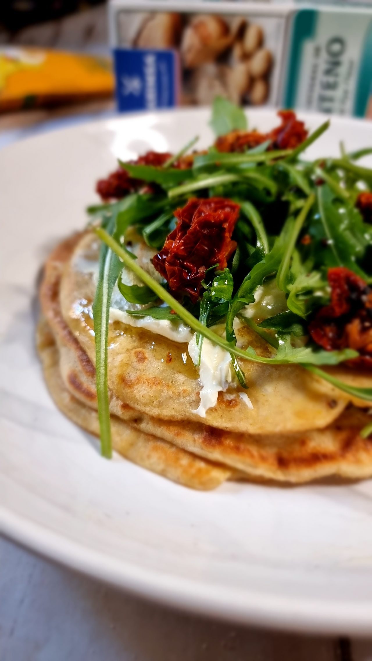Pancakes Salados Veganos - My Food Experiences